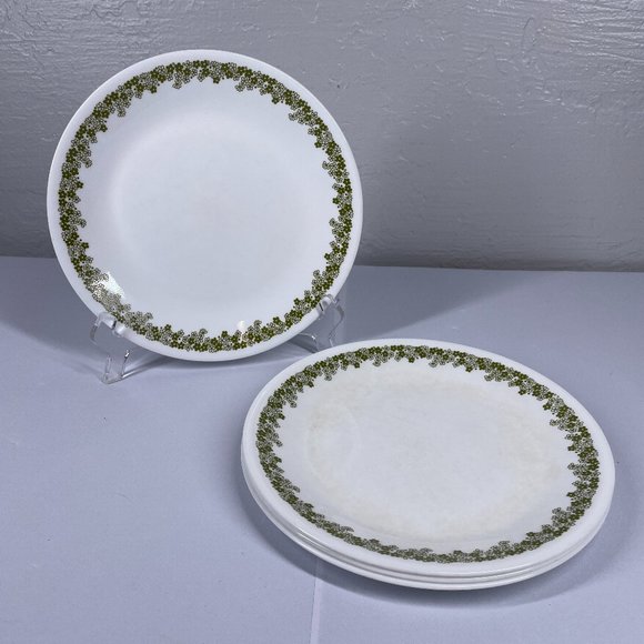 Corelle | Dining | Vintage Corelle Spring Blossom Crazy Daisy Green ...